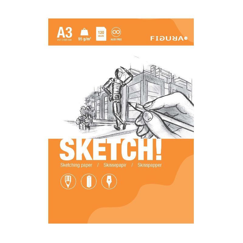 Skissblock "Sketch!" A3 - mgnART